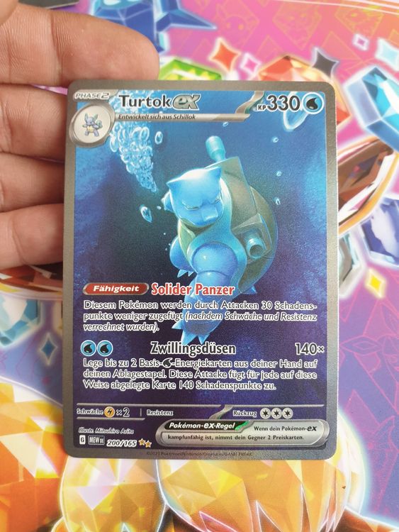 Pokemon Karte - Turtok EX - 200/165 DE (Neu (gemäss Beschreibung)) in ...