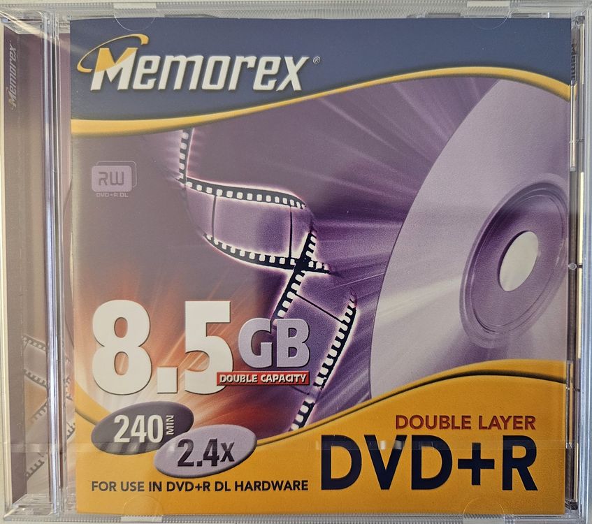 4xDVD+R Double Layer 8,5GB Double Capacity 240Min kein Porto (Neu ...