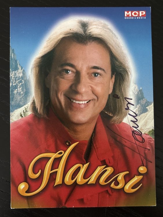 Hansi Autogramm-Postkarte, signiert, Top Zustand (Gebraucht) in Uetendorf für CHF 8 – mit ...