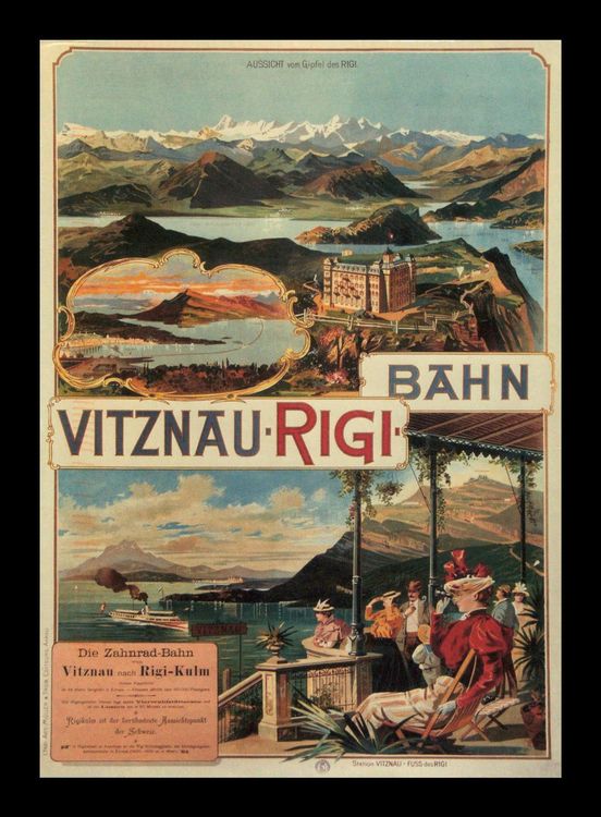 VITZNAU-RIGI-BAHN - Plakat (1899) | Kaufen auf Ricardo