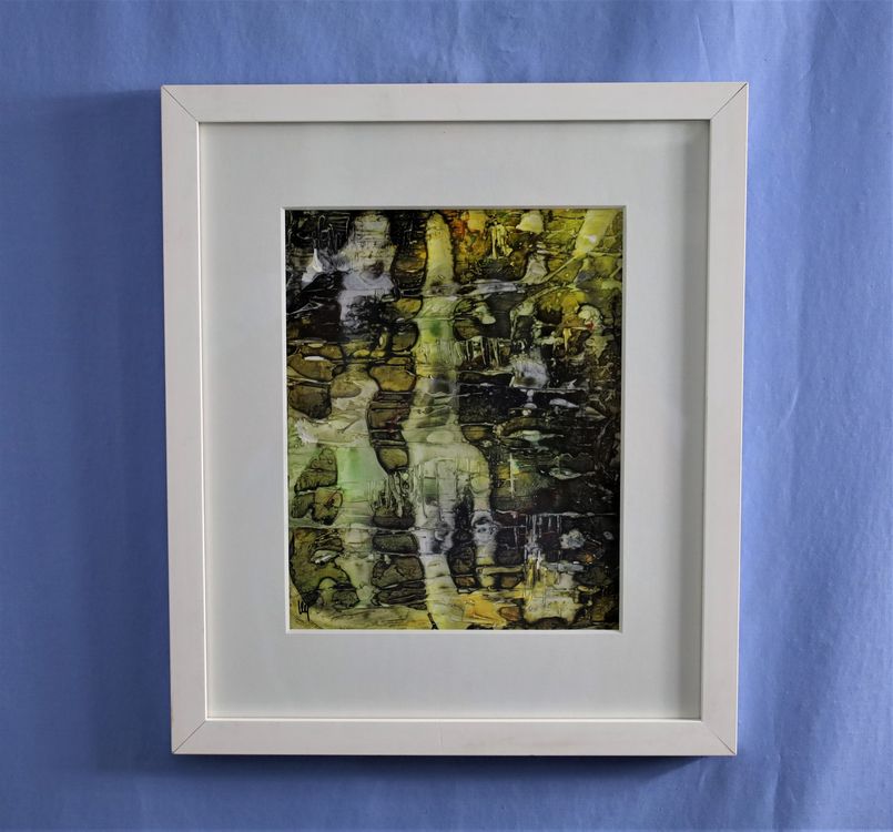 Original Gemälde, Acryl/Mischtechnik, unleserlich signiert | Kaufen auf Ricardo