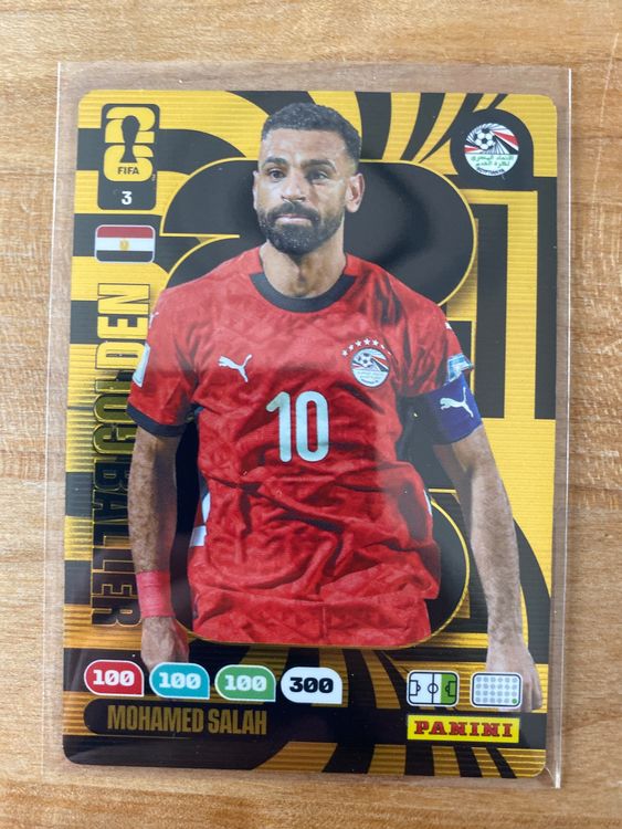 Panini FIFA World Cup 2026 Mohamed Salah Golden Baller (Neu (gemäss ...