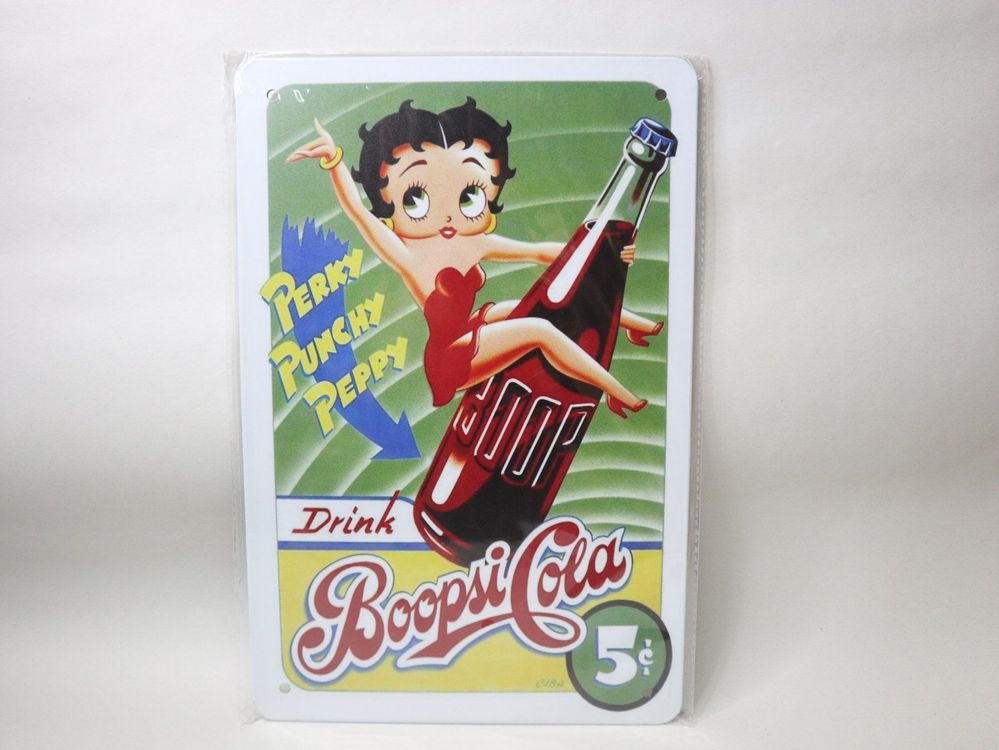 Blechschild Drink Boopsi Cola Betty Boop | Kaufen auf Ricardo
