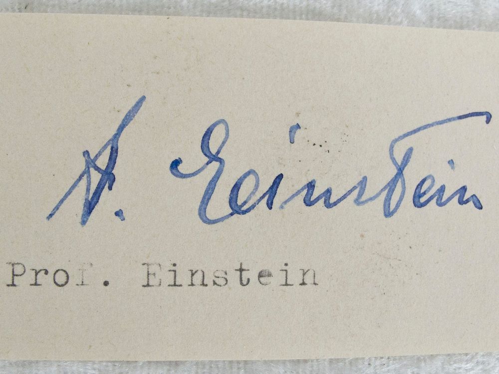 ALBERT EINSTEIN Autogramm original signiert mit Foto (Gebraucht) in ...