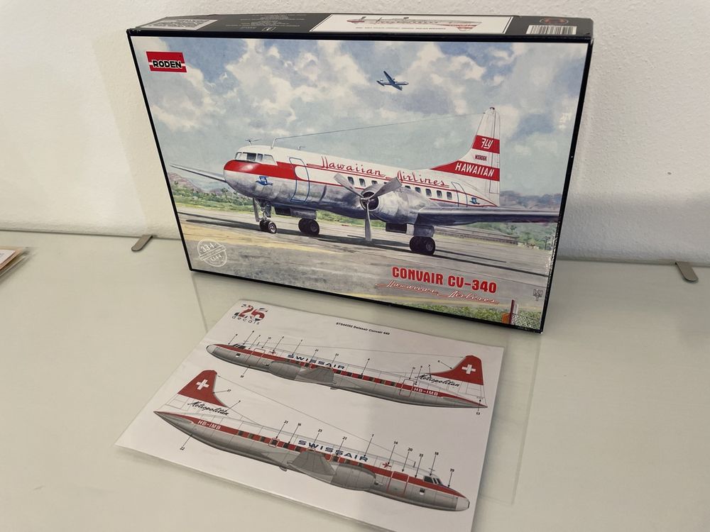 Swissair Decals Convair CV-440 und Bausatz CV-340 (Neu und ...