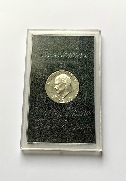 1 Münze Silber, Eisenhower, 1 Dollar, 1971 (Neu (gemäss Beschreibung)) in Biel/Bienne für CHF 22 ...
