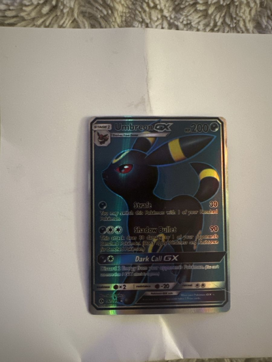 Pokemon Nachtara Umbreon GX Karte - Top Zustand! (Gebraucht) in ...