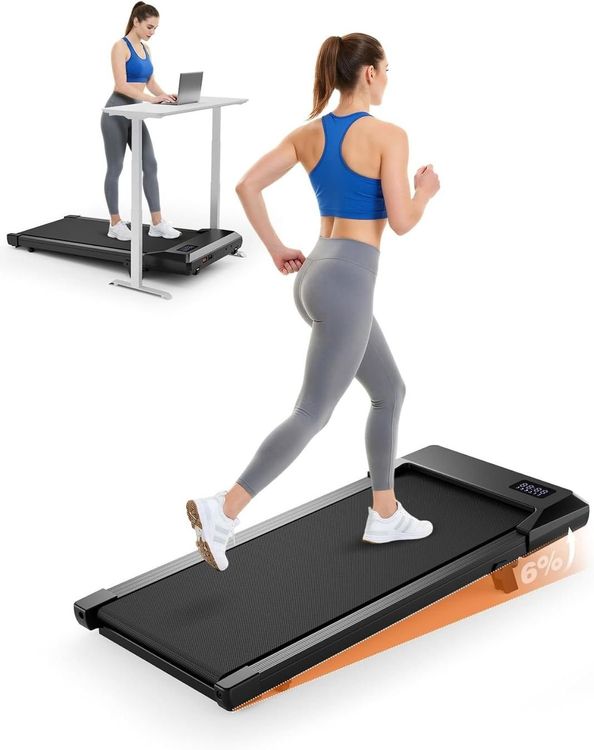 Walking Pad Laufband leise mit Steigung App LED bis 159 kg (Neu und ...