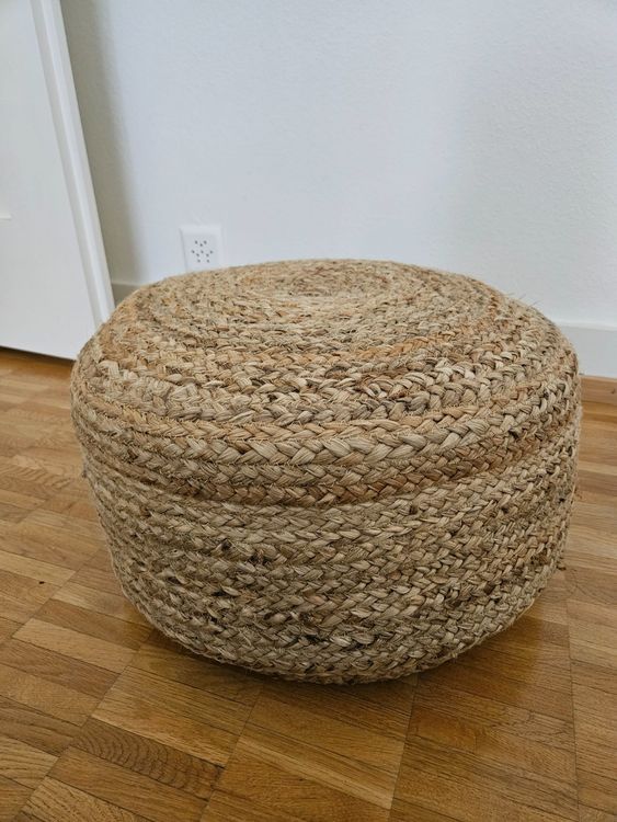 Jute-Puff Hocker | Kaufen auf Ricardo