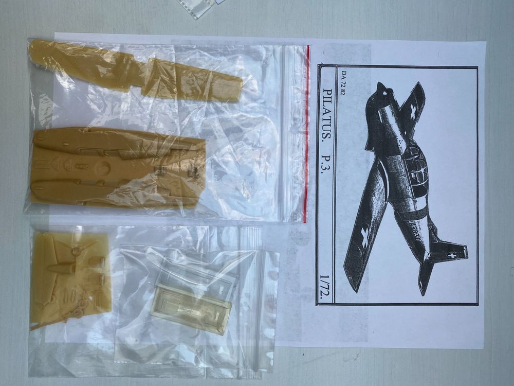 Top Rarität - Pilatus P.3 von Dujin und Modelart Decals (Neuf (Voir ...