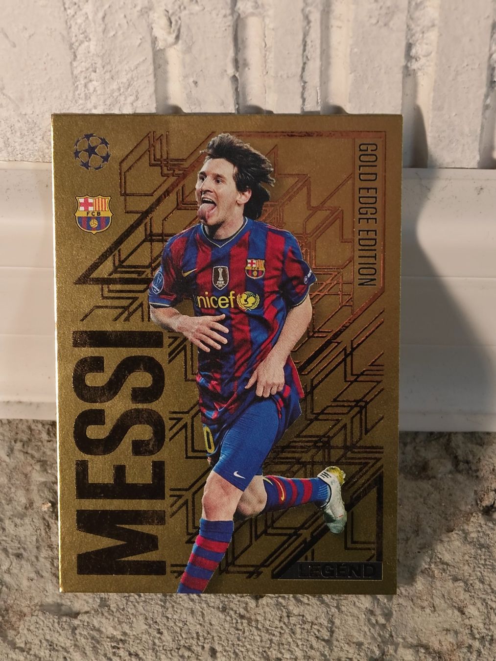 Messi Gold Edge Edition Sammelkarte Match Attax (Neu (gemäss ...