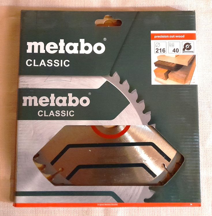 METABO Kreissägeblatt "Precision Cut Wood" 216X30, 40 Z. neu | Kaufen auf Ricardo
