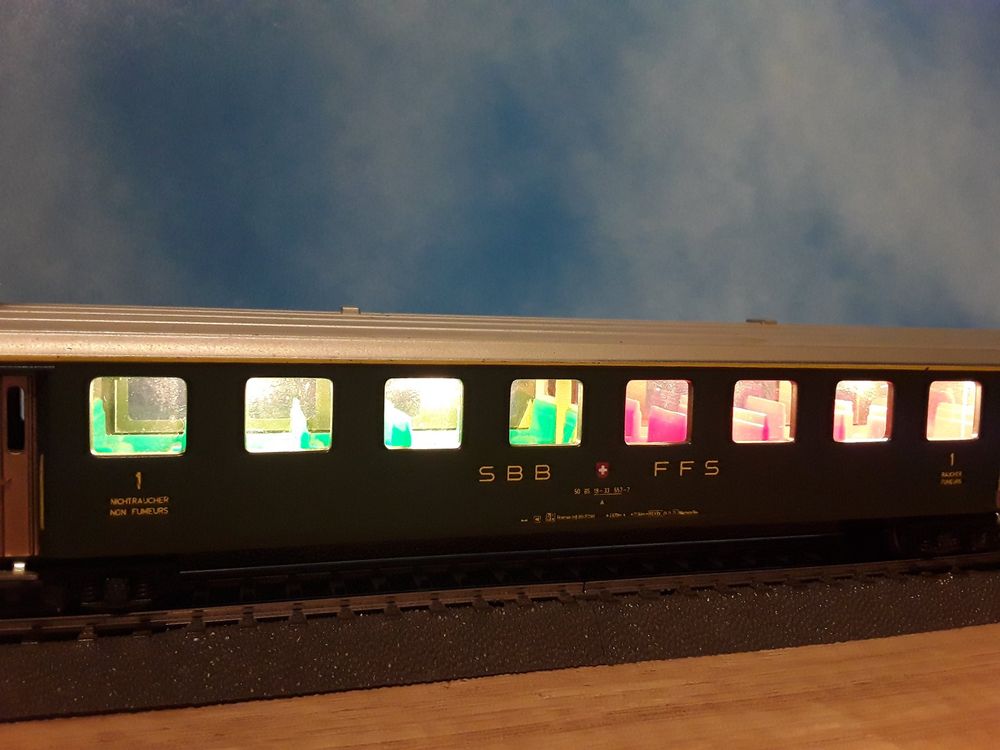 HAG 415 _ SBB Personenwagen 1 Klasse _ beleuchtet _ Spur H0 (Gebraucht) in Rüti ZH für CHF 34 ...