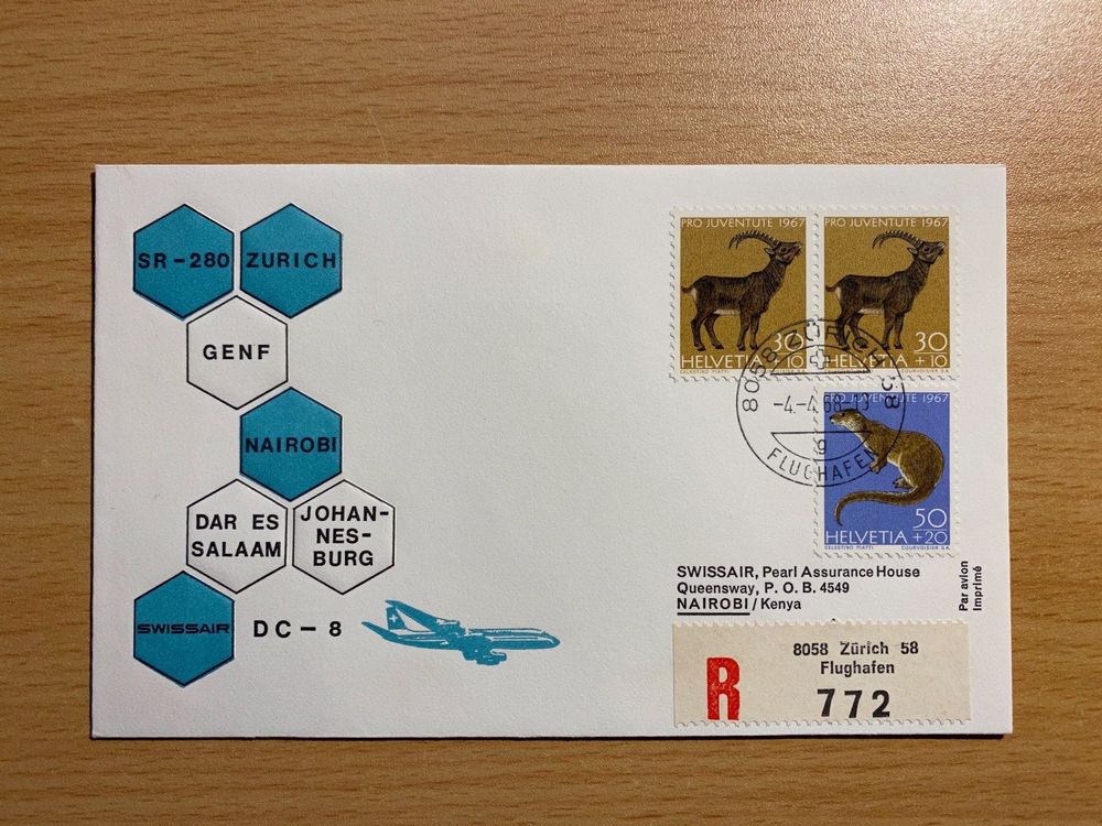 Swissair EF Zürich-Nairobi 1968 (Gebraucht) in oberrüti für CHF 1.1 ...