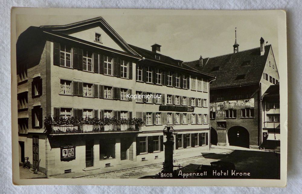 AK APPENZELL AI, Hotel Krone, Brunnen (Gebraucht) in Wallisellen für CHF 12 – mit Lieferung auf ...