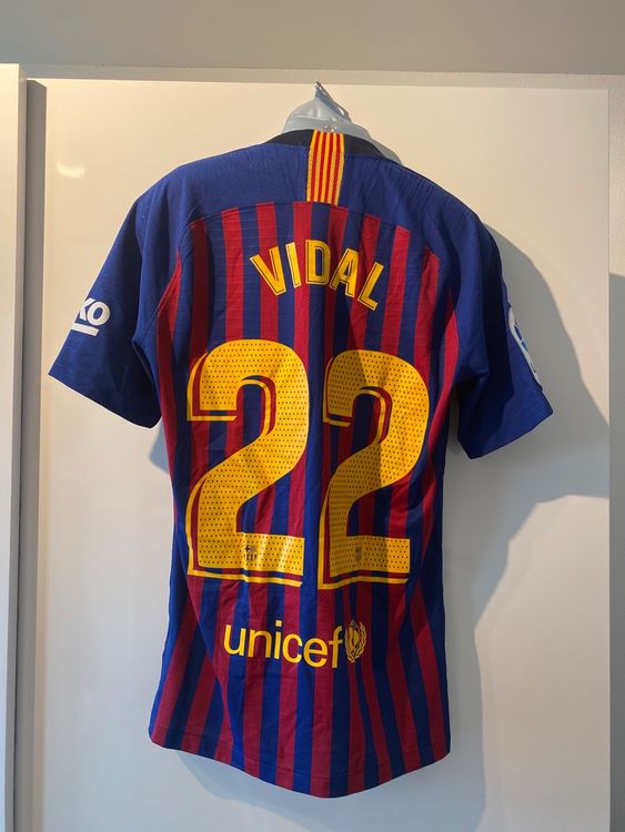 FC-Barcelona Shirt, 17/18, Vidal Nr.22, Grösse S, Herren | Kaufen auf ...