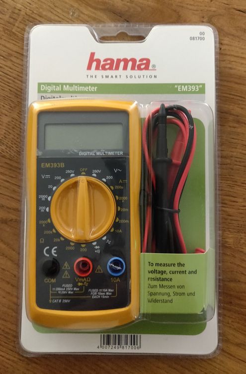 Hama Digital Multimeter - EM393B" -NEU und original verpackt | Kaufen ...