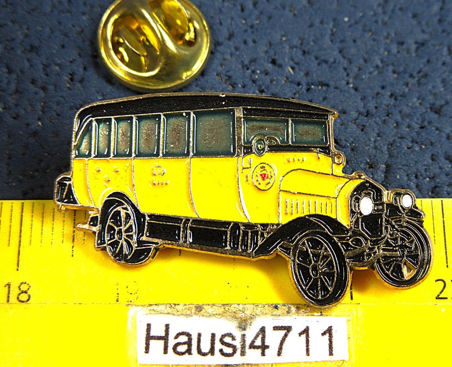 PTT-CH POSTAUTO BUS CAR PIN GEPRÄGT 35mm OLDTIMER (Gebraucht) in Ettingen für CHF 1.95 – mit ...