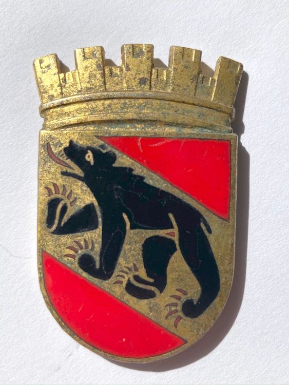 🌟 Antik Bern Abzeichen Medaille Bär Berufs-Feuerwehr 🌟 (D'occasion) à ...