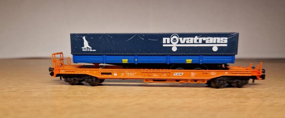 Taschenwagen TRW mit Novatrans Aufleger Roco Spur N (Gebraucht) in ...