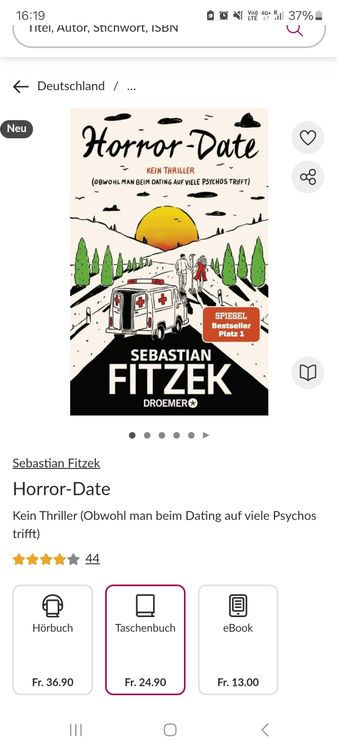 Roman Horror-Date von Sebastian Ditzek (Neu (gemäss Beschreibung)) in ...
