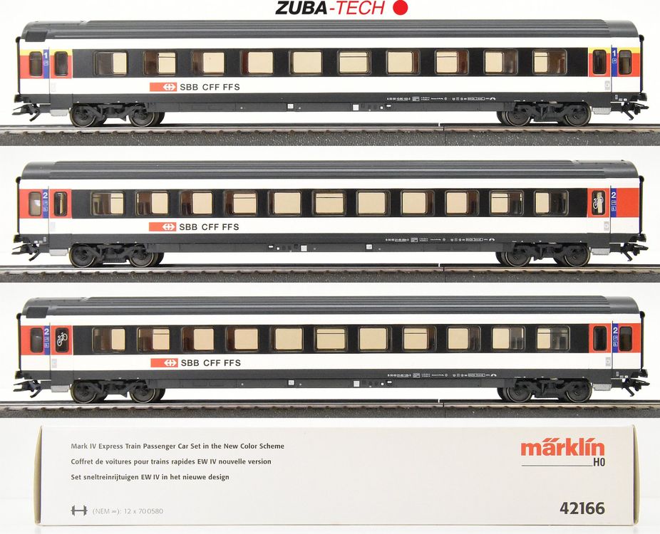 Märklin 42166 EW IV Schnellzugwagen-Set 3-tlg SBB mit OVP (Gebraucht) in St. Gallen für CHF 120 ...