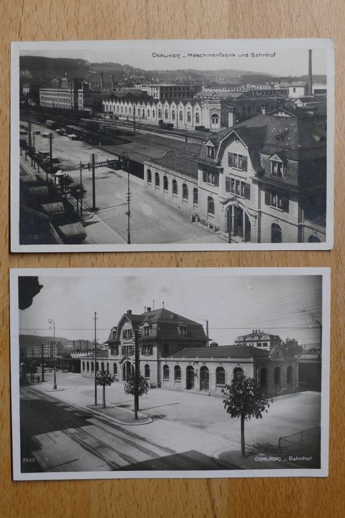 Ansichtskarte von Oerlikon Maschinenfabrik und Bahnhof (Gebraucht) in Greifensee für CHF 14 ...