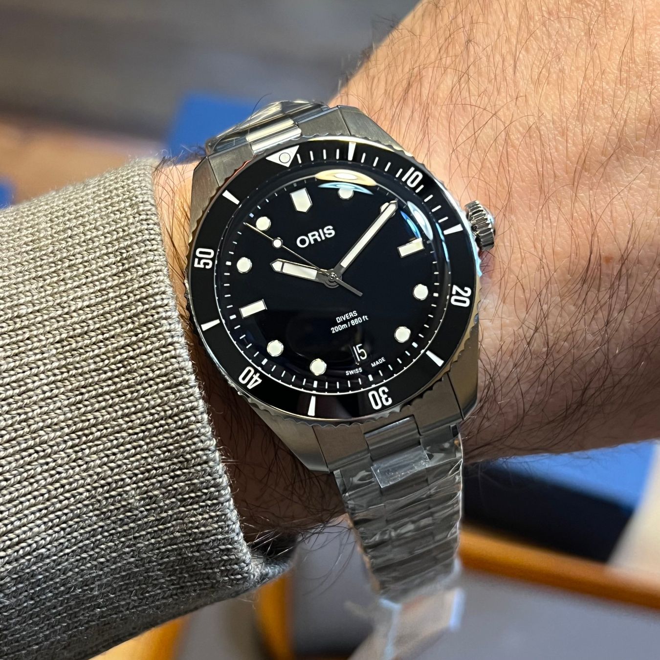 Oris Divers Date 2025 New Full Set 01 733 7795 4054 (Gebraucht) in ...