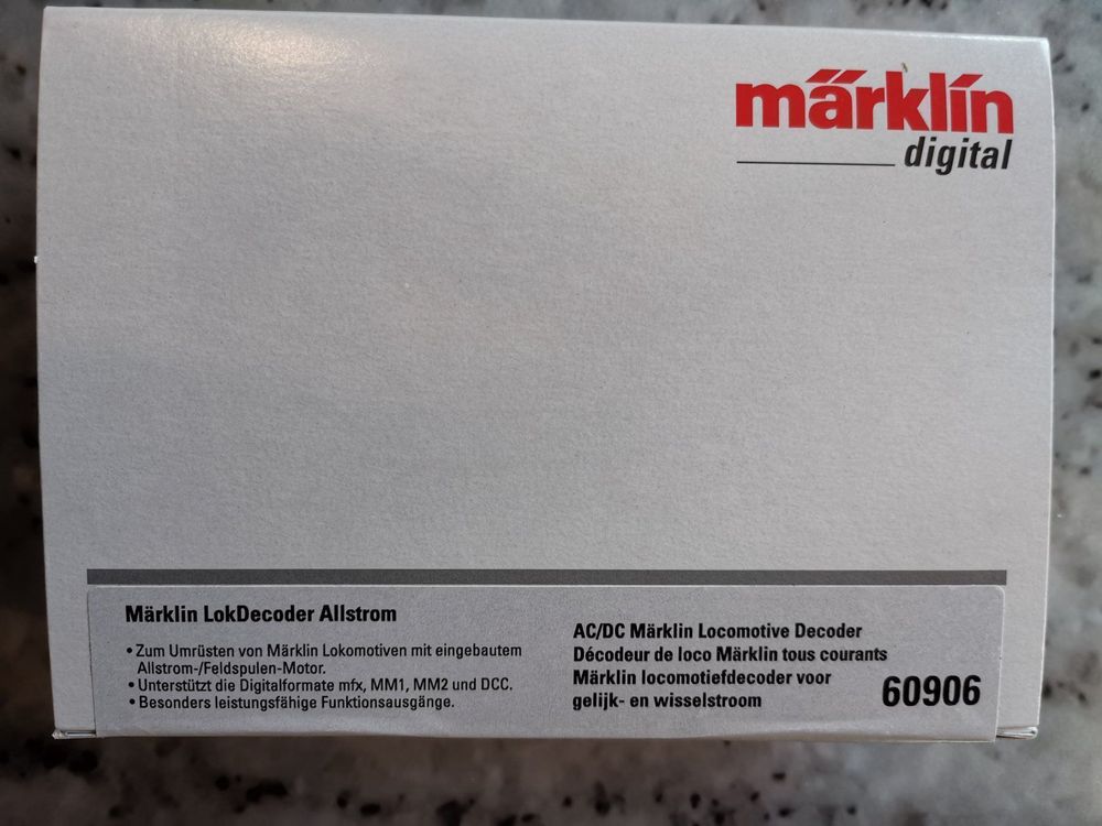 Märklin 60906 LokDecoder Allstrom fx, mfx DCC (Neu und originalverpackt ...