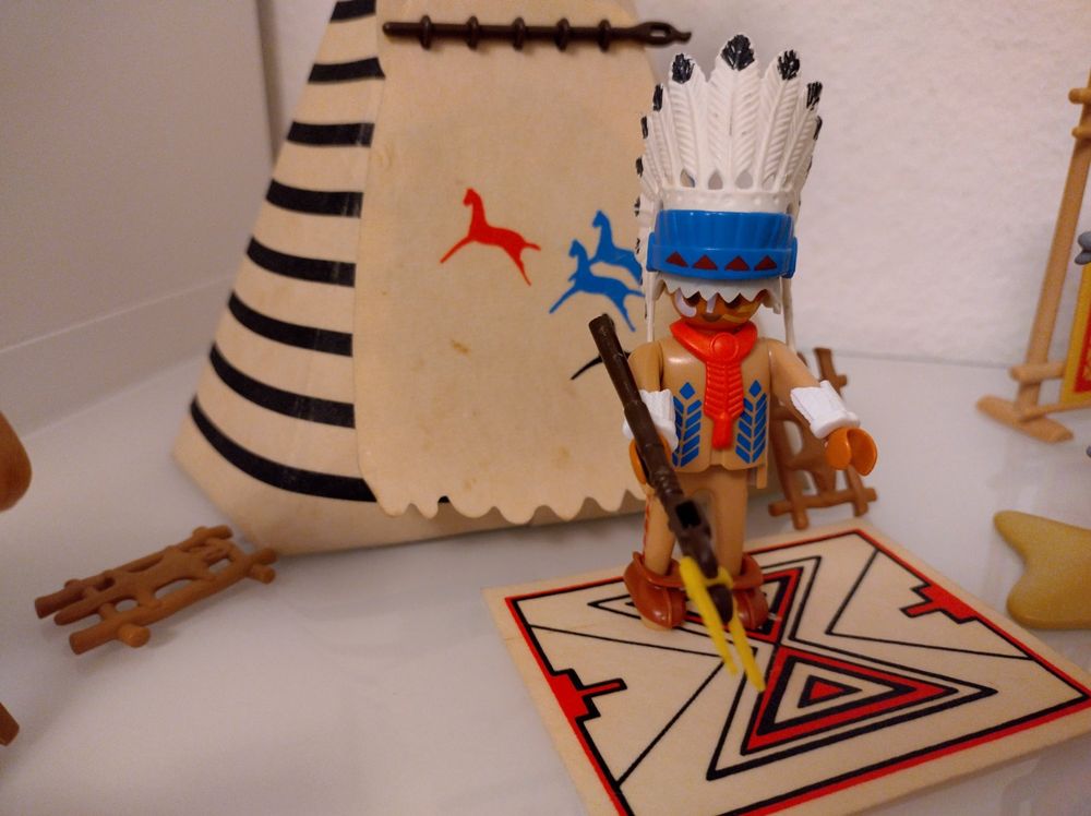 PLAYMOBIL Vintage 3733 INDIANER SIPPE / TIPI 1989 | Kaufen auf Ricardo