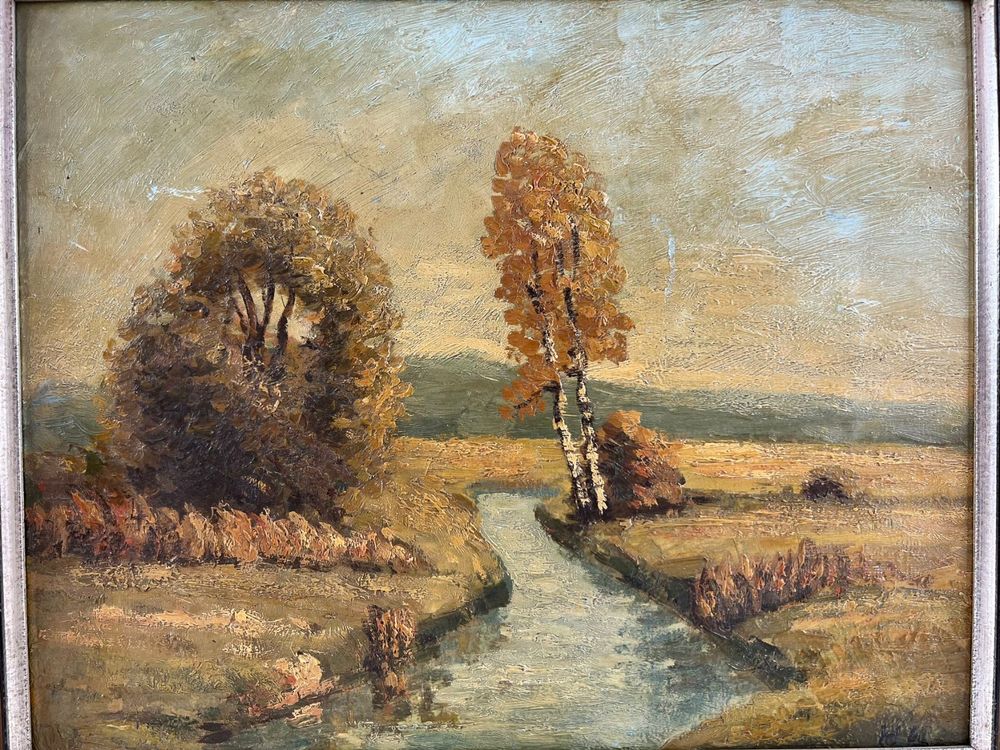 Herbstlandschaft Gemälde Signiert. (Gebraucht) in Neuhausen am Rheinfall für CHF 10 – mit ...