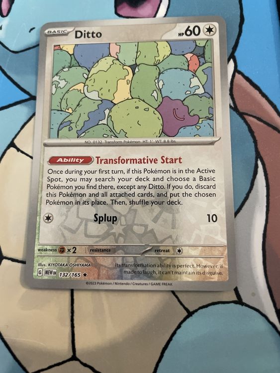 Ditto Reverse Holo 132/165 Pokemon 151 | Kaufen auf Ricardo
