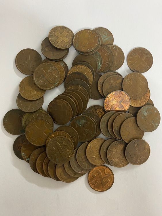 70 Stk 2 Rp Div.Jahre (90) (Gebraucht) in Ballwil für CHF 2 – mit Lieferung auf Ricardo kaufen