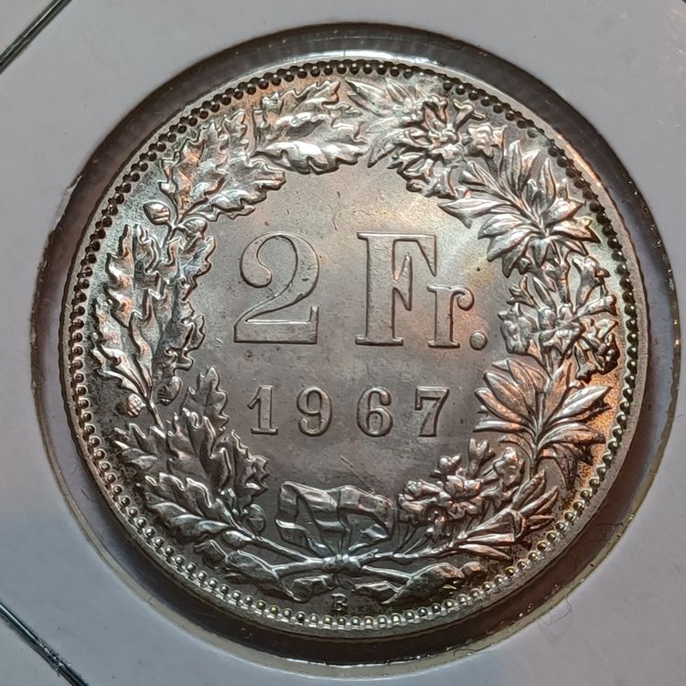 2 Franken 1967 stgl (Gebraucht) in Pfäffikon ZH für CHF 10 – mit Lieferung auf Ricardo kaufen