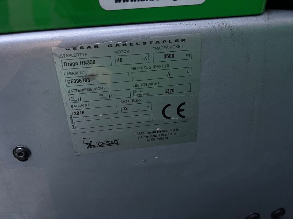 Ab.1Fr Diesel Stapler Cesab Jg 2016 in Top Zustand! (Gebraucht) in Dällikon für CHF 14006 – nur ...