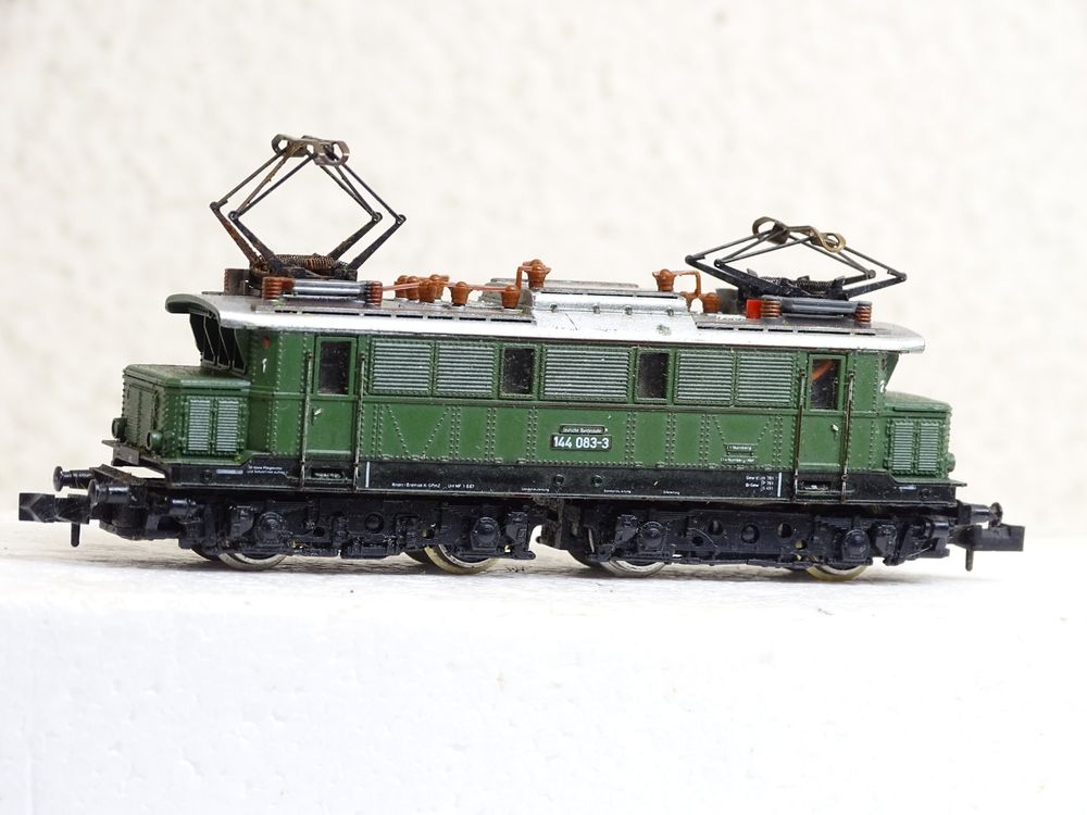 Minitrix Elektrolok BR144 083-1 DB, Grün, Spur N (Gebraucht) in Wohlen ...