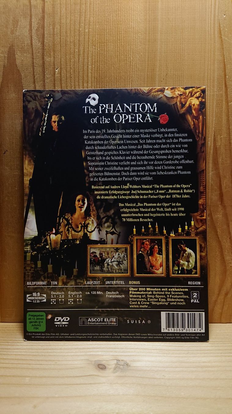 THE PHANTOM OF THE OPERA DVD Special Edition (Gebraucht) in Wilderswil ...