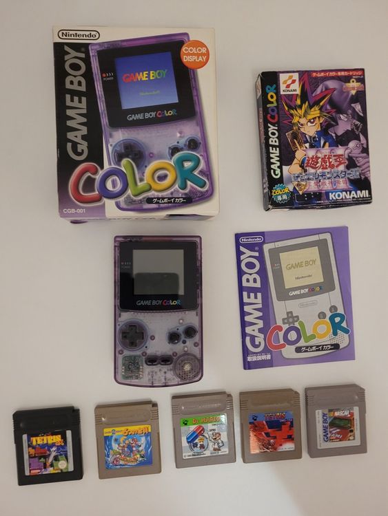 Game Boy Color - Clear Purple JAP - Lot de 6 jeux (Gebraucht) in ...