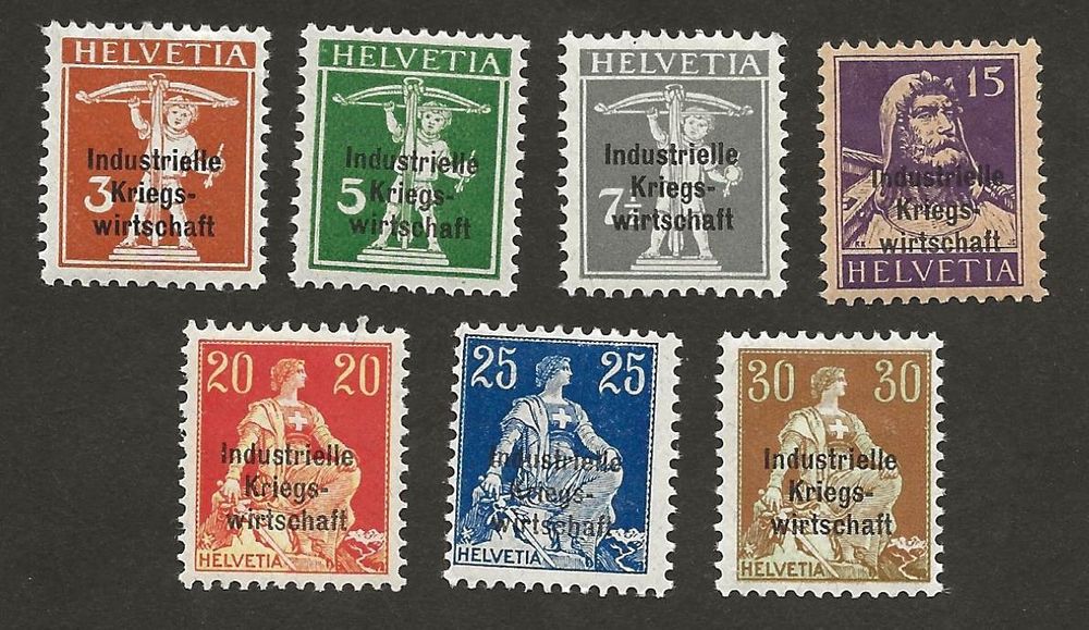1918 Schweiz Dienstmarke IKW mit Falz Katalog 244.- (Gebraucht) in Au ...