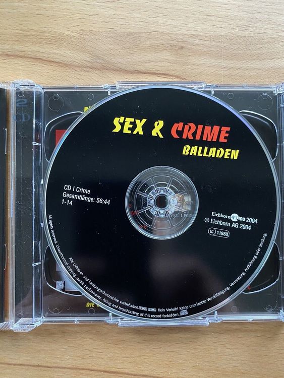 Sex & Crime - Balladen (2-CD's Lesung mit Musik) ©'2004 | Kaufen auf ...