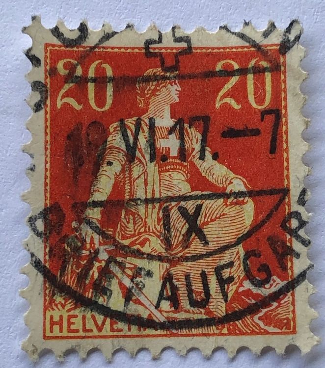 Nr.108 mit Vollstempel (Gebraucht) in Aarau für CHF 0.25 – mit Lieferung auf Ricardo kaufen