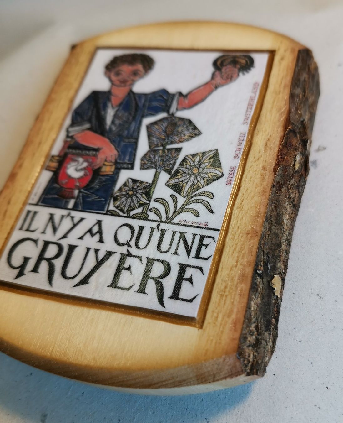 Holz Magnet Gruyère Greyerz Fribourg Freiburg (Neu und originalverpackt ...
