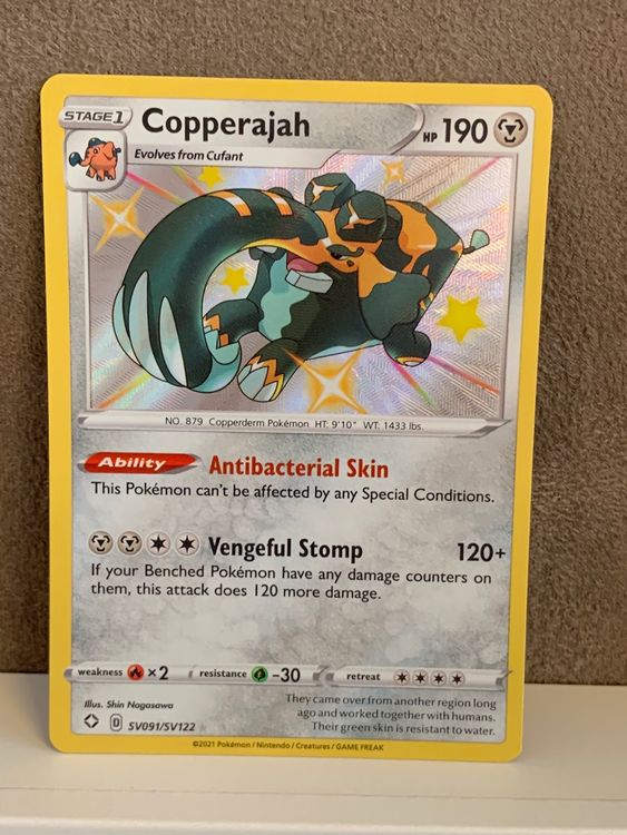 Copperajah Holo Rare ENG Shining Fates Pokemon SV091/SV122 | Kaufen auf ...
