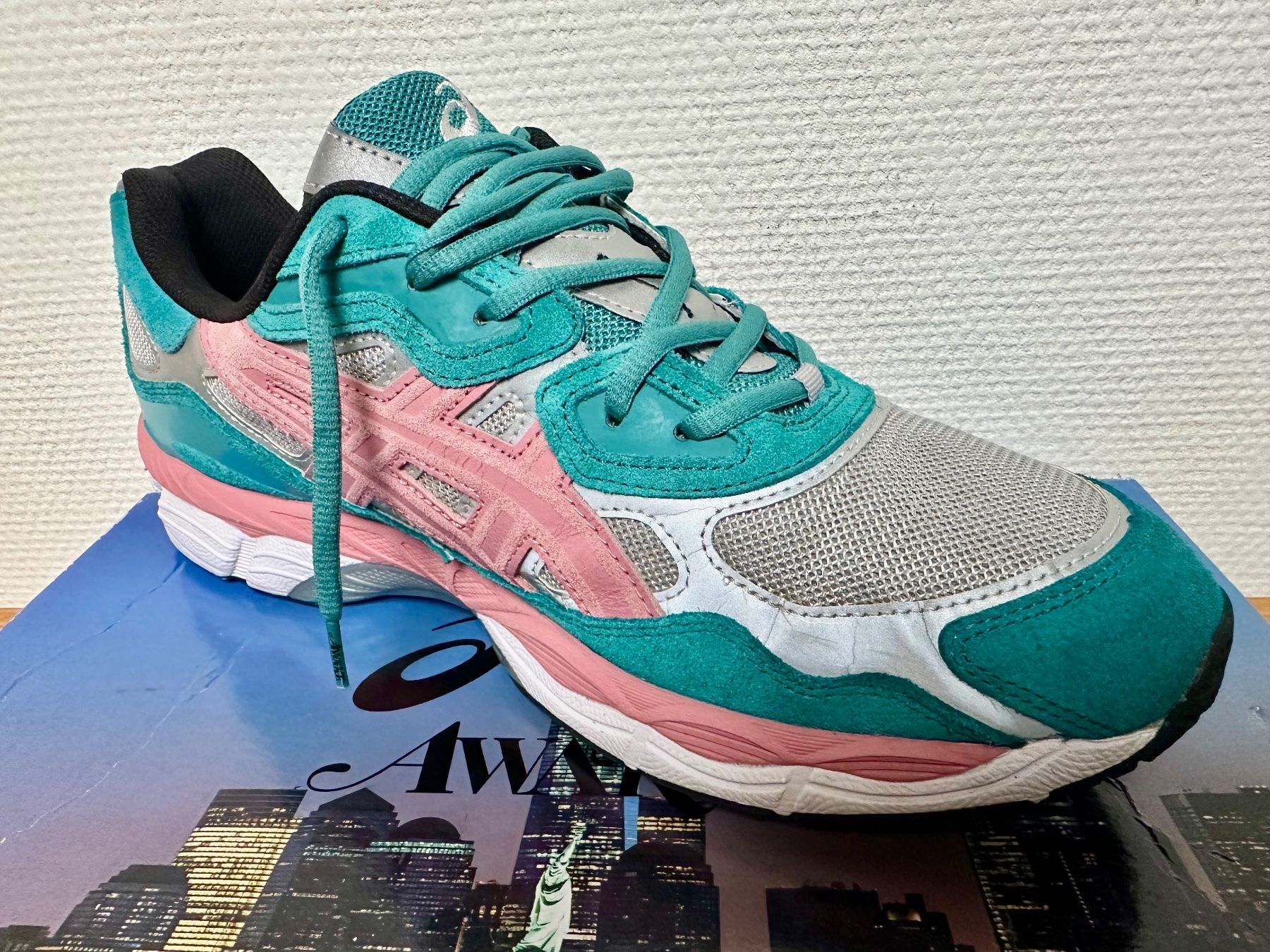 ASICS GEL-NYC x AWAKE NY TEAL 47 12.5 Gel NYC Sneakers (Gebraucht) in ...