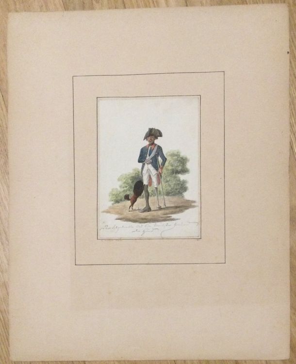 Emanuel JENNER (1756-1813) Aquarell von eine Man und Hund (Gebraucht) in Root für CHF 160 – mit ...
