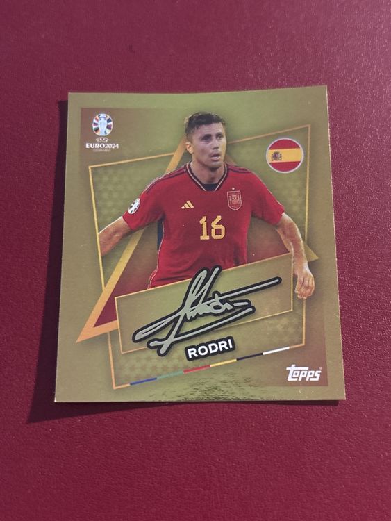 Topps EM 2024 - Rodri - Signature Version - ESP SP (Gebraucht) in ...
