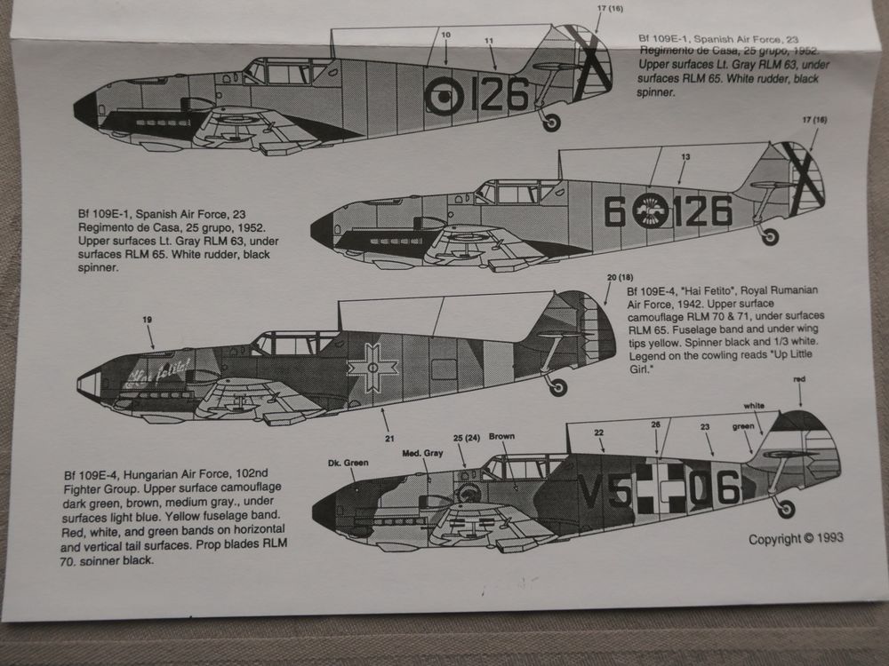1/48 Messerschmitt Bf-109E Schweizer Luftwaffe Spanien | Kaufen auf Ricardo
