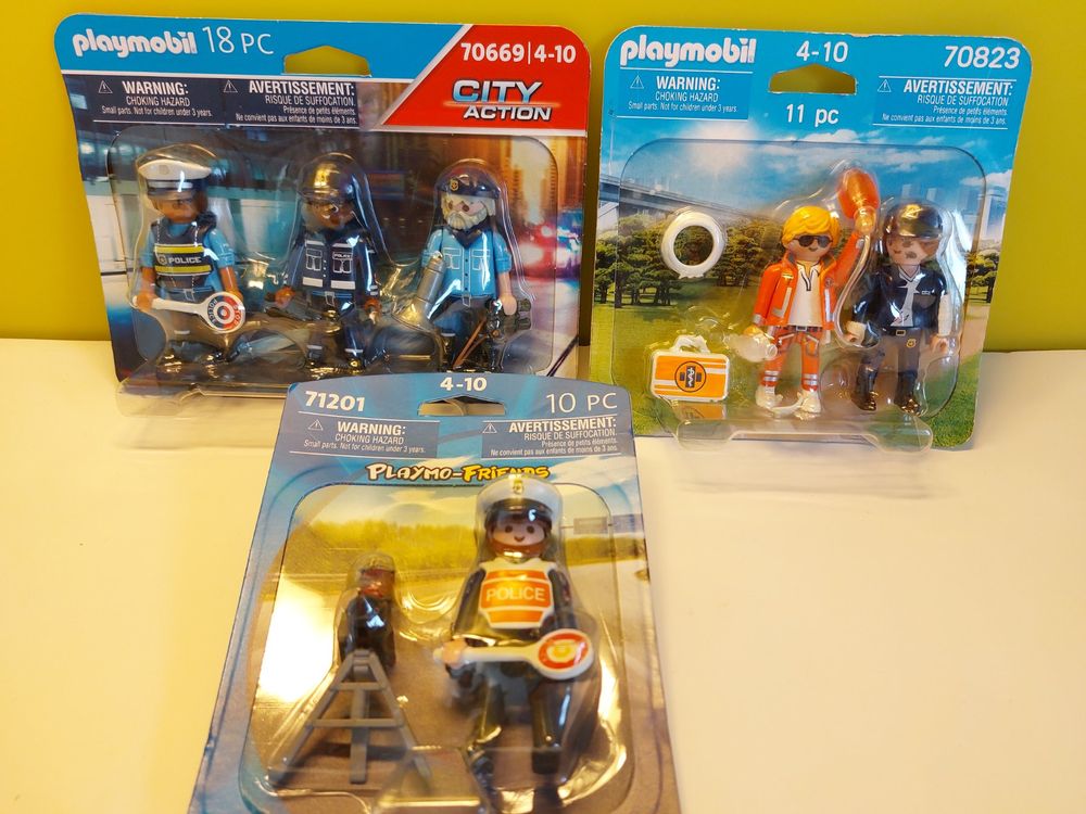 PLAYMOBIL Figurenset Polizei 70669 + 71201 + 70823 NEU (Neu und originalverpackt) in St.Gallen ...