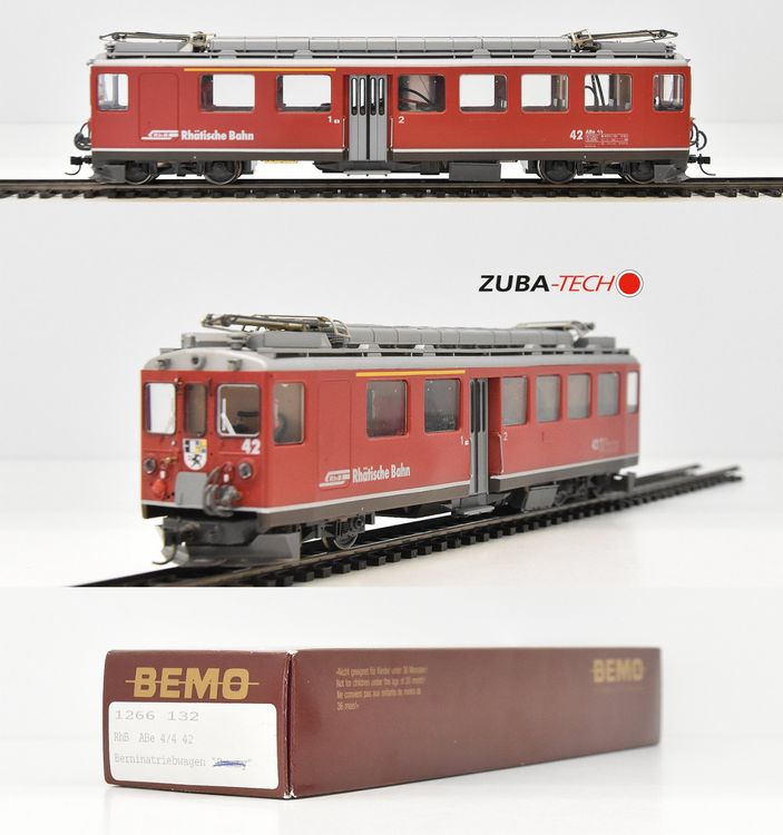 Bemo 1266 132 Triebwagen ABe 4/4 RhB H0m GS Digital mit OVP (Gebraucht ...