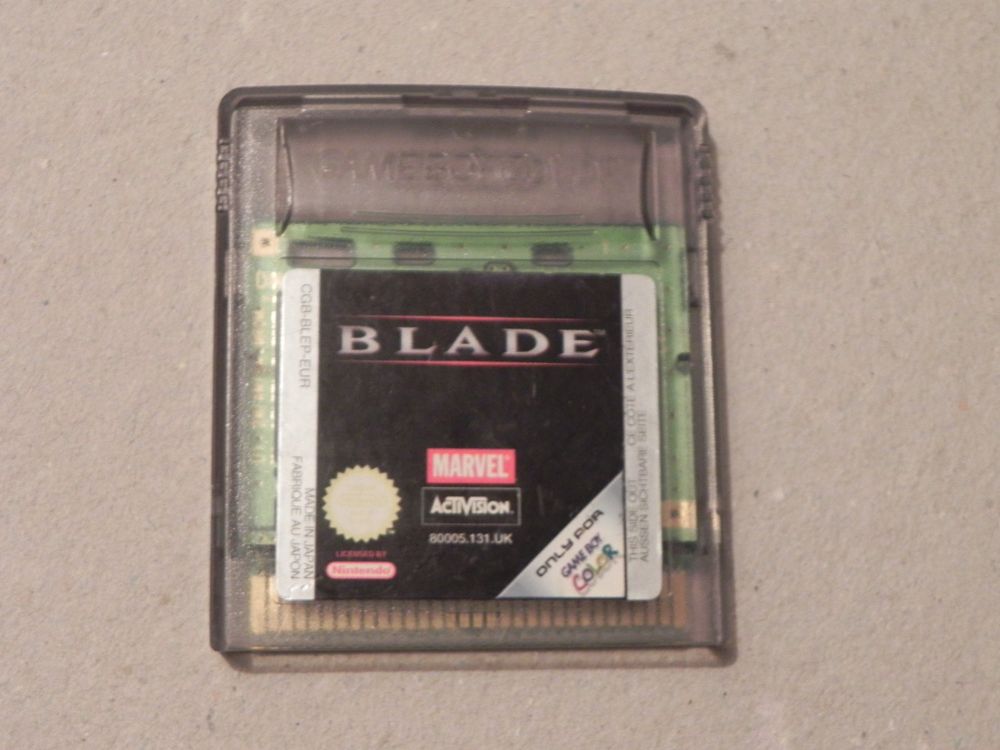 Nintendo Gameboy Color Game Marvel Game Boy Spiel Blade (Gebraucht) in ...